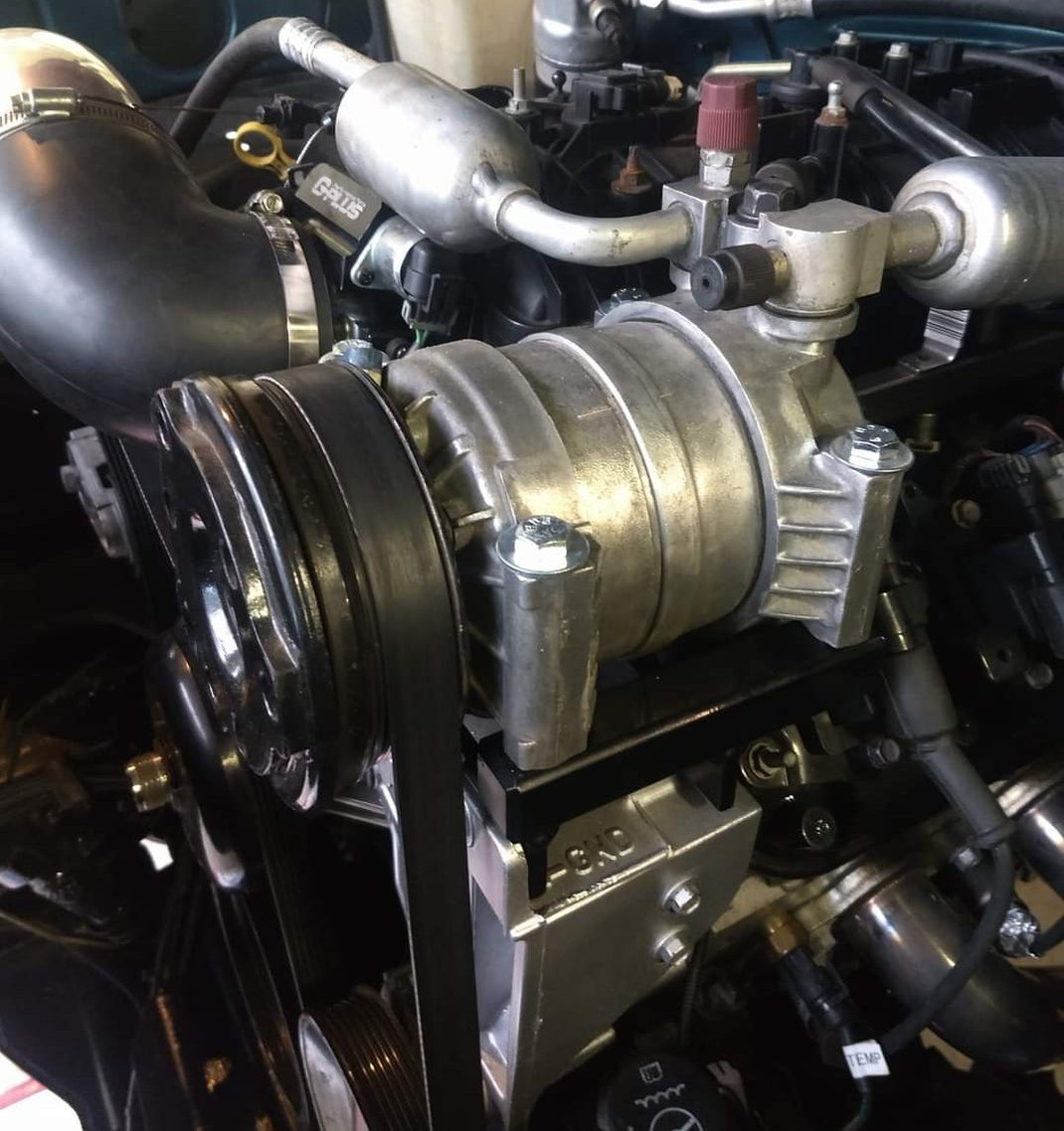 1995-1998 GMT400 LS Engine A/C Relocation Bracket – Kloc Fabrication